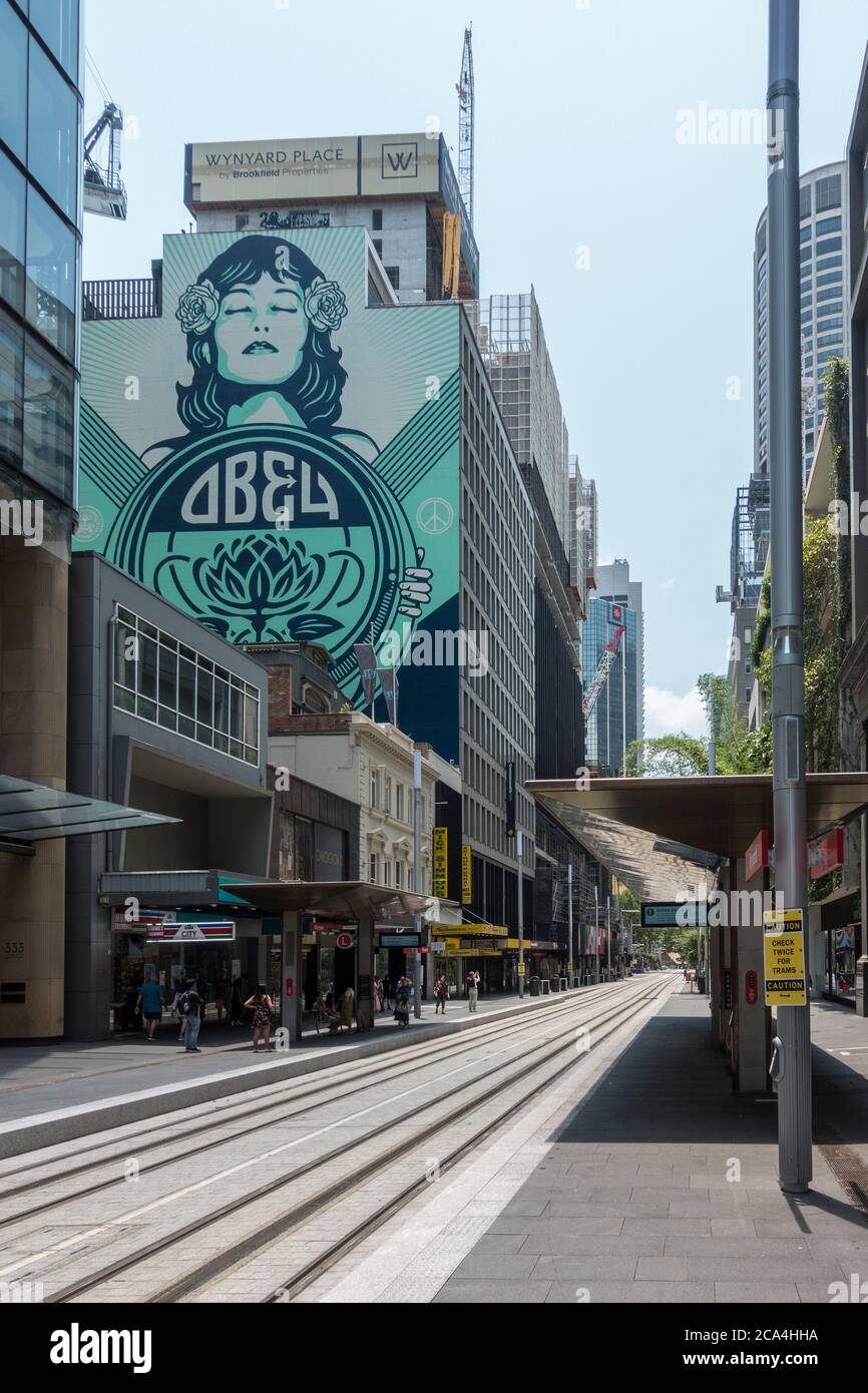 Sydney tram line hi-res stock photography and images - Alamy