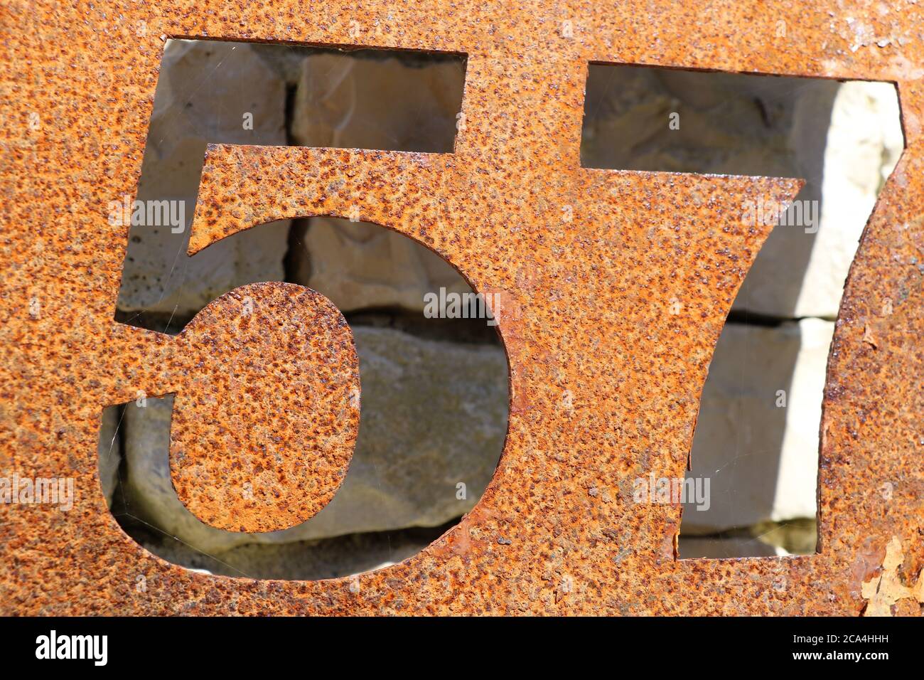 House number 57 located in Ile-de-Re, France Stock Photo - Alamy