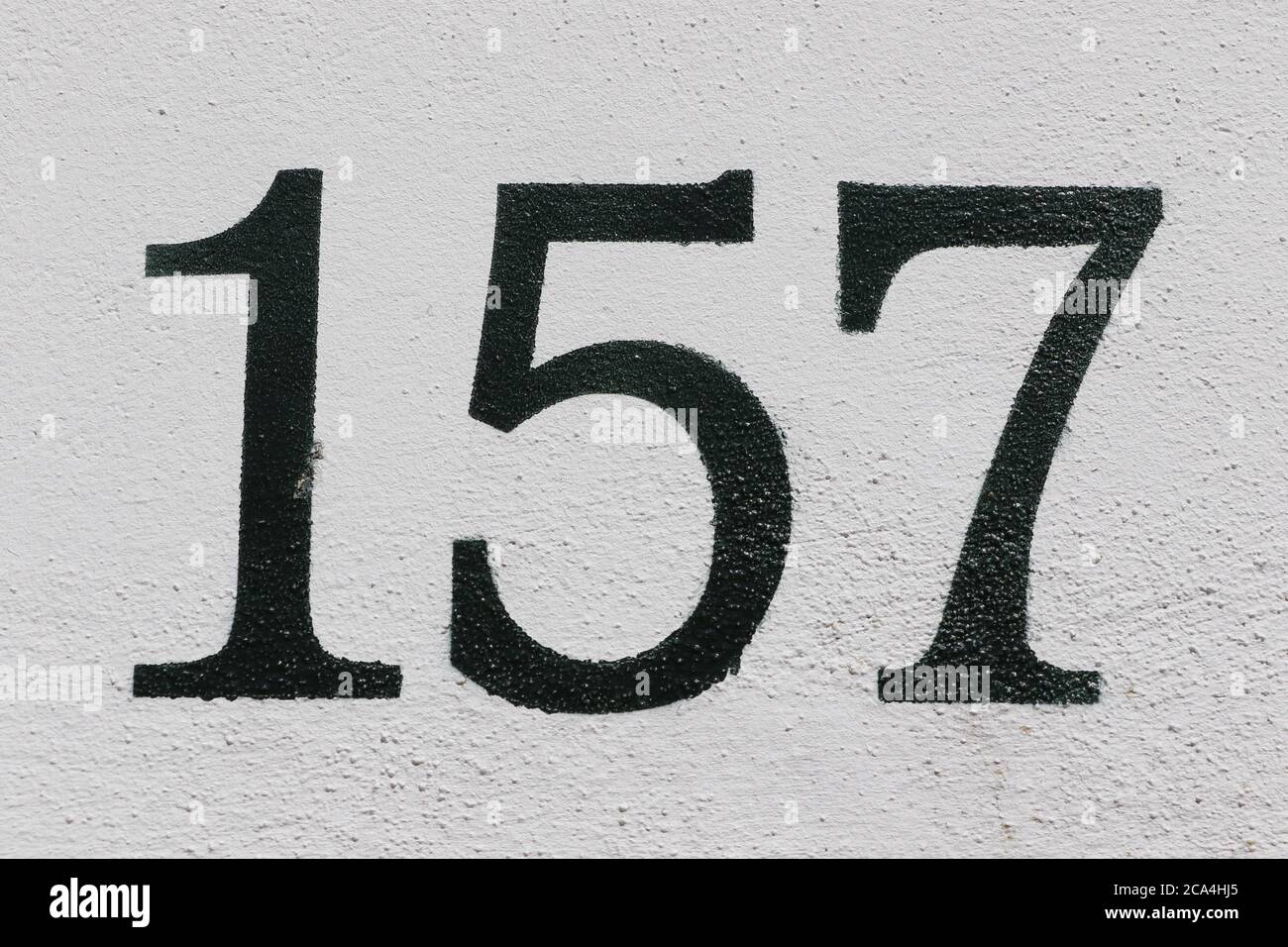 House number 157 Stock Photo - Alamy