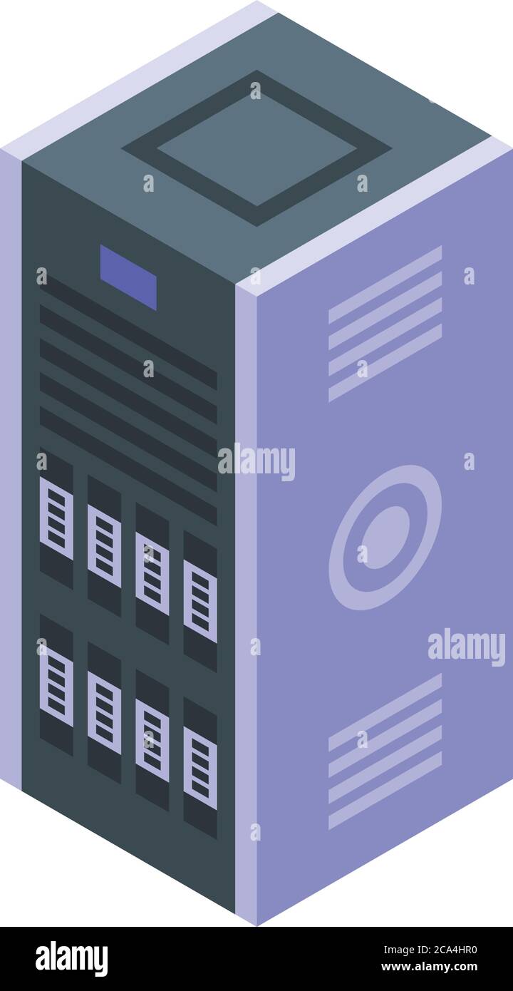 Authentication server icon, isometric style Stock Vector Image & Art ...