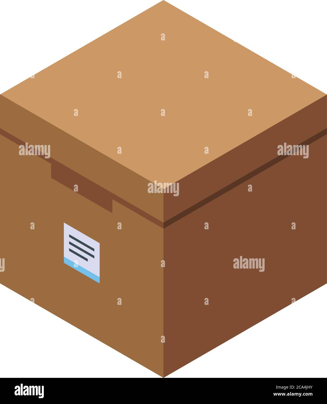 Carton box storage document icon, isometric style Stock Vector Image ...