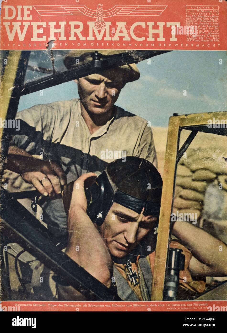 Fighter pilot hans joachim marseille hi-res stock photography and ...