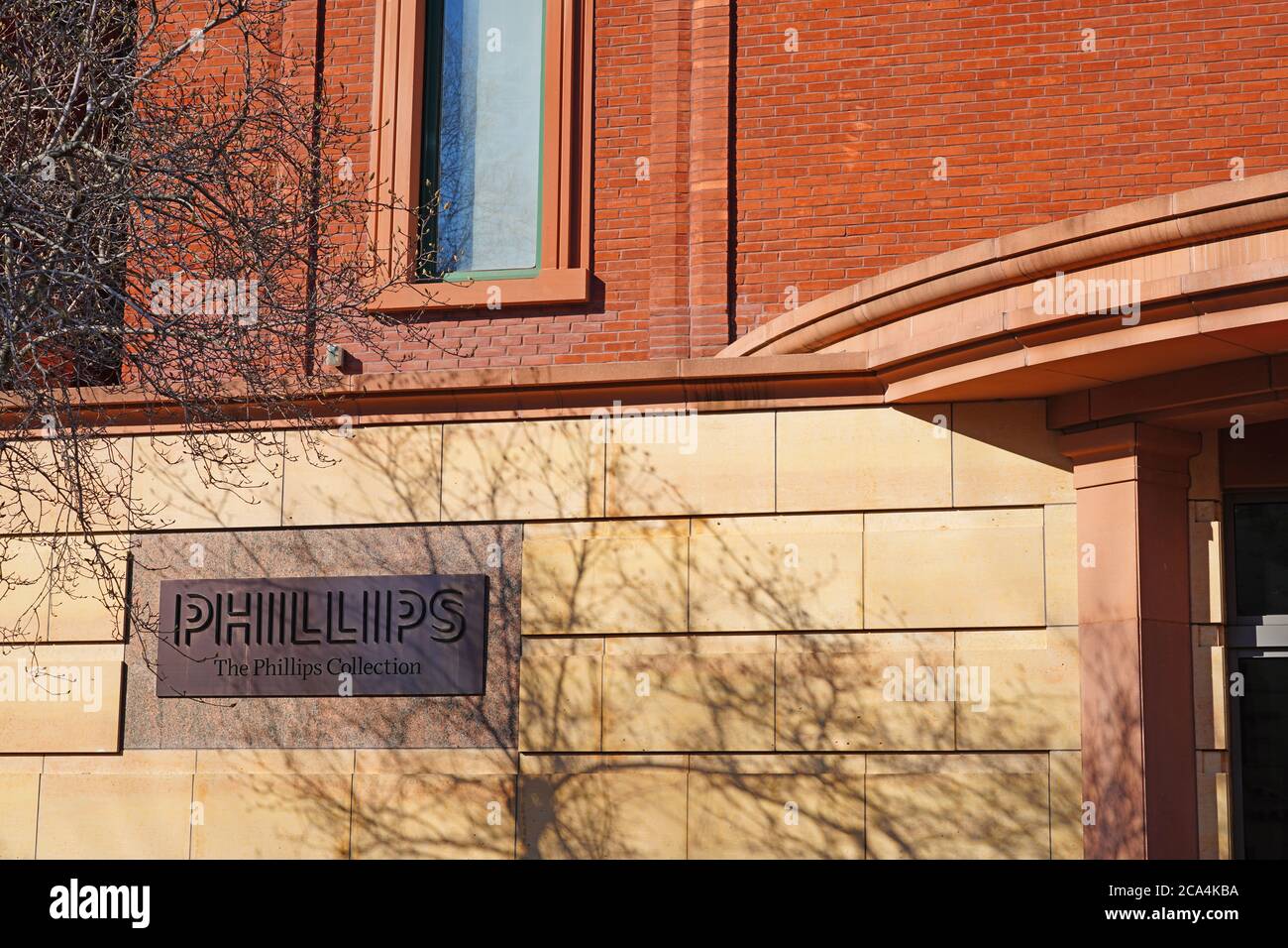 WASHINGTON, DC -23 FEB 2020- View of the Phillips Collection, a museum ...