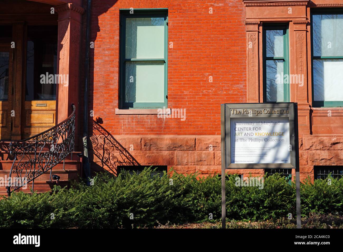 WASHINGTON, DC -23 FEB 2020- View of the Phillips Collection, a museum ...