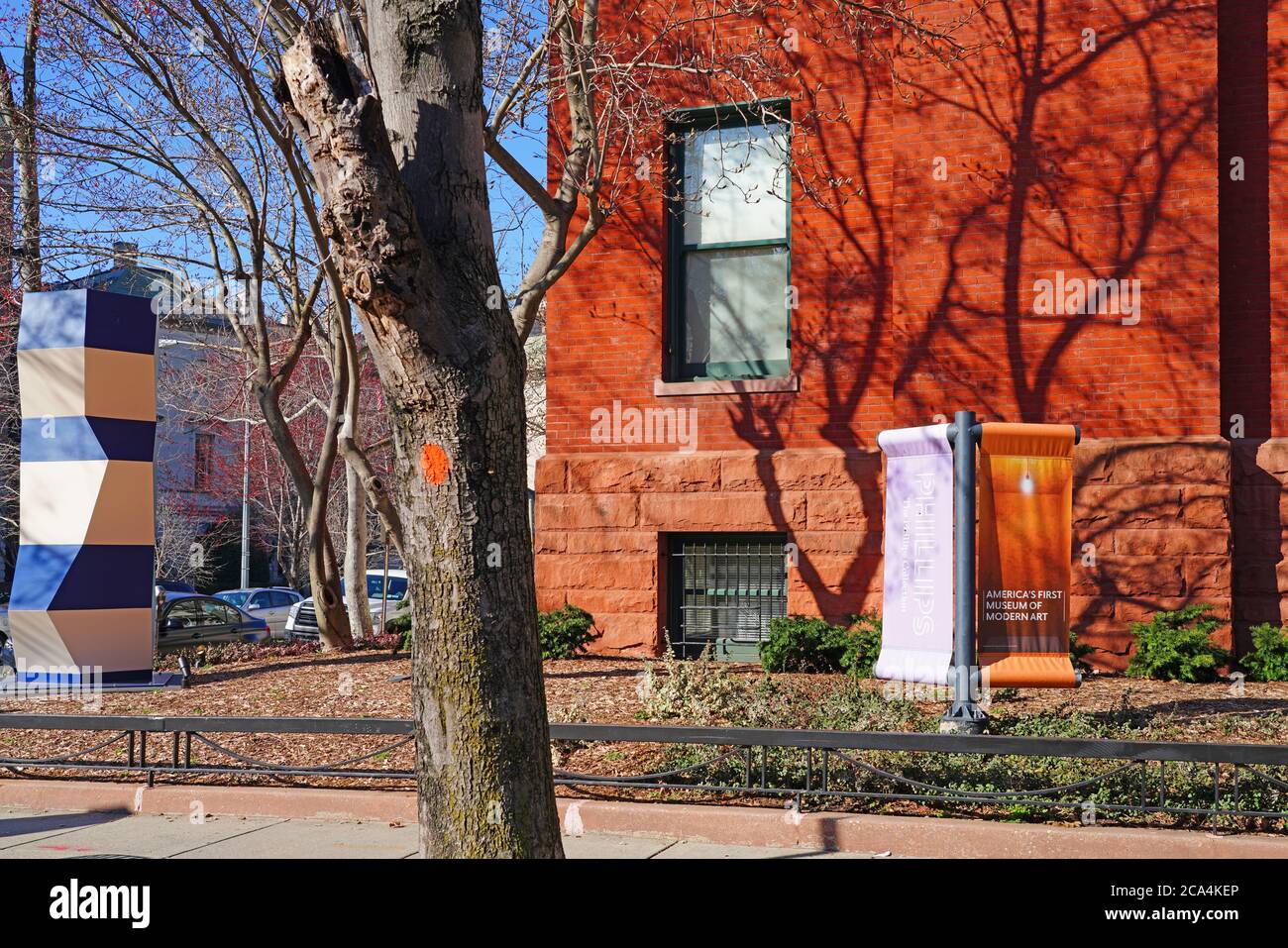WASHINGTON, DC -23 FEB 2020- View of the Phillips Collection, a museum ...
