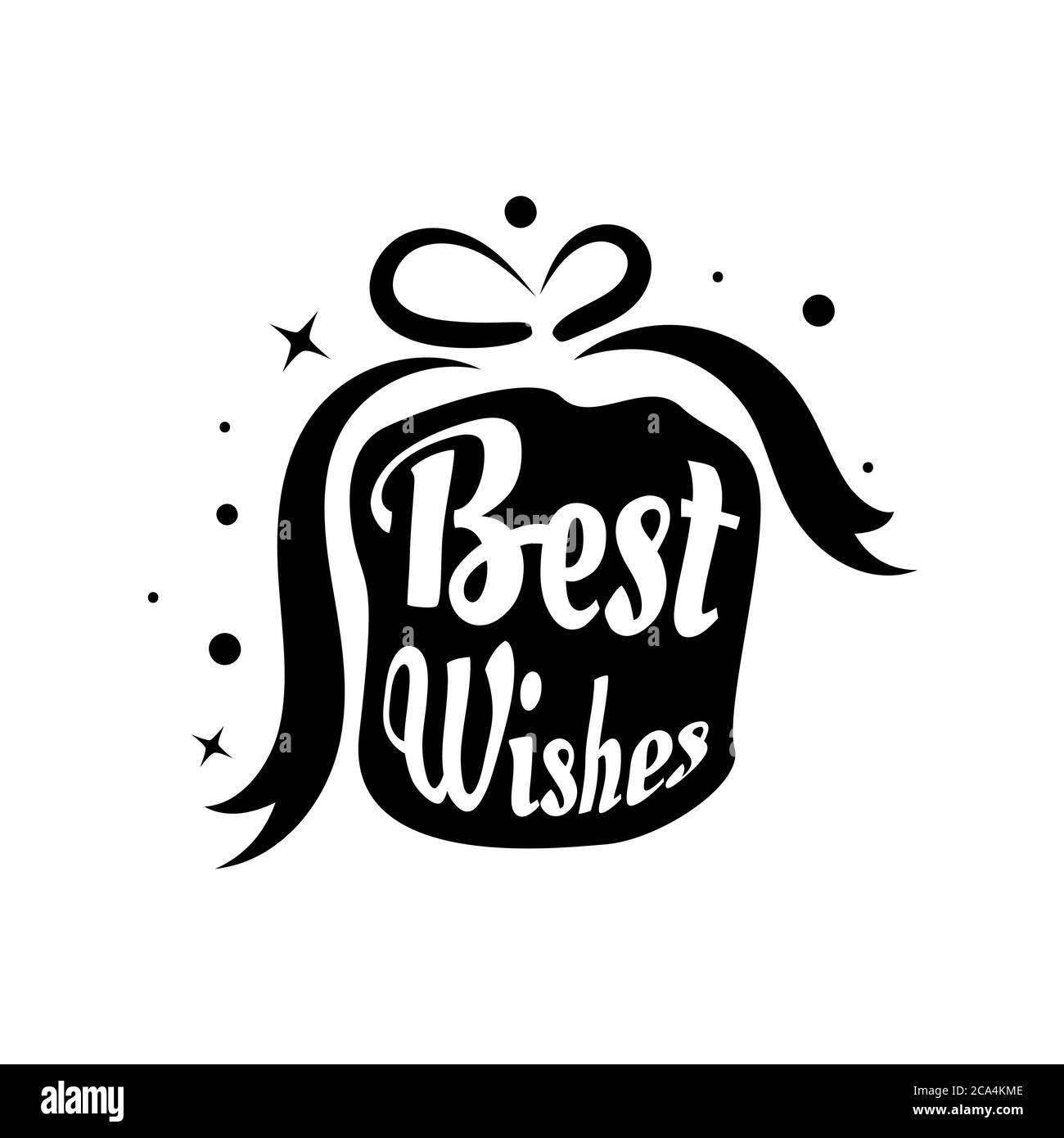 Best wishes card lettering. Beautiful greeting banner poster ...