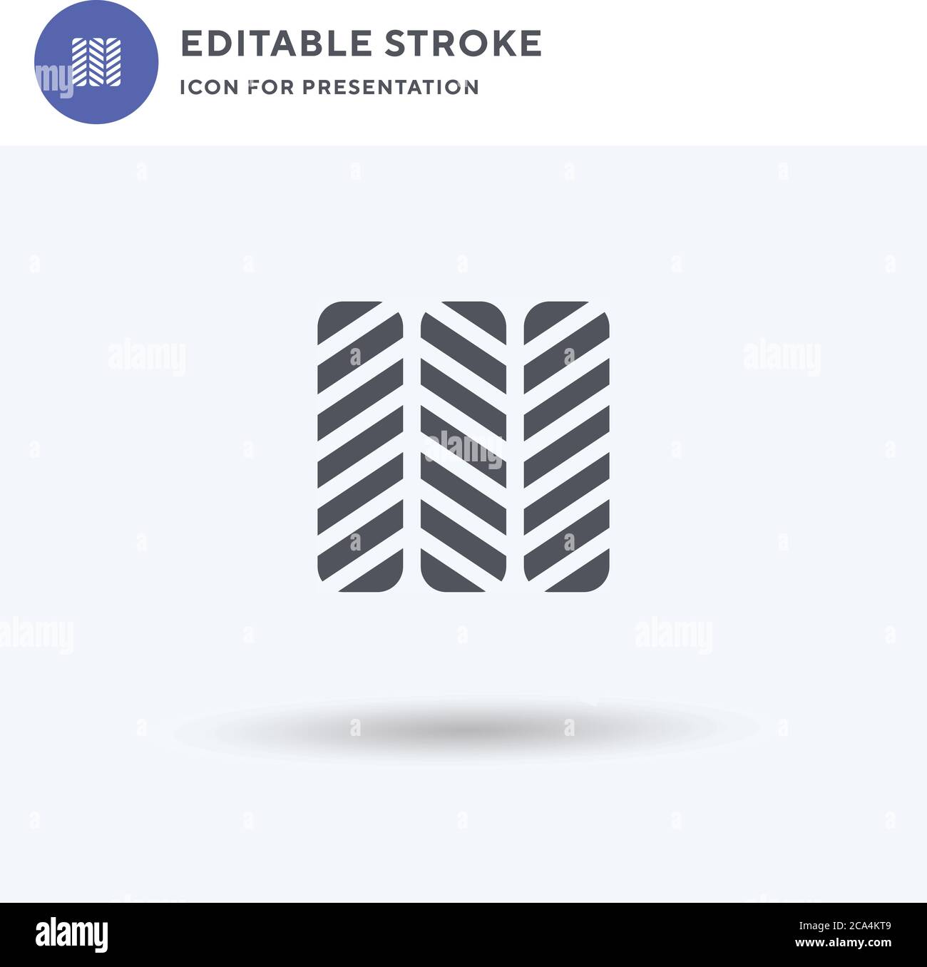 Wafer icon vector, filled flat sign, solid pictogram isolated on white ...