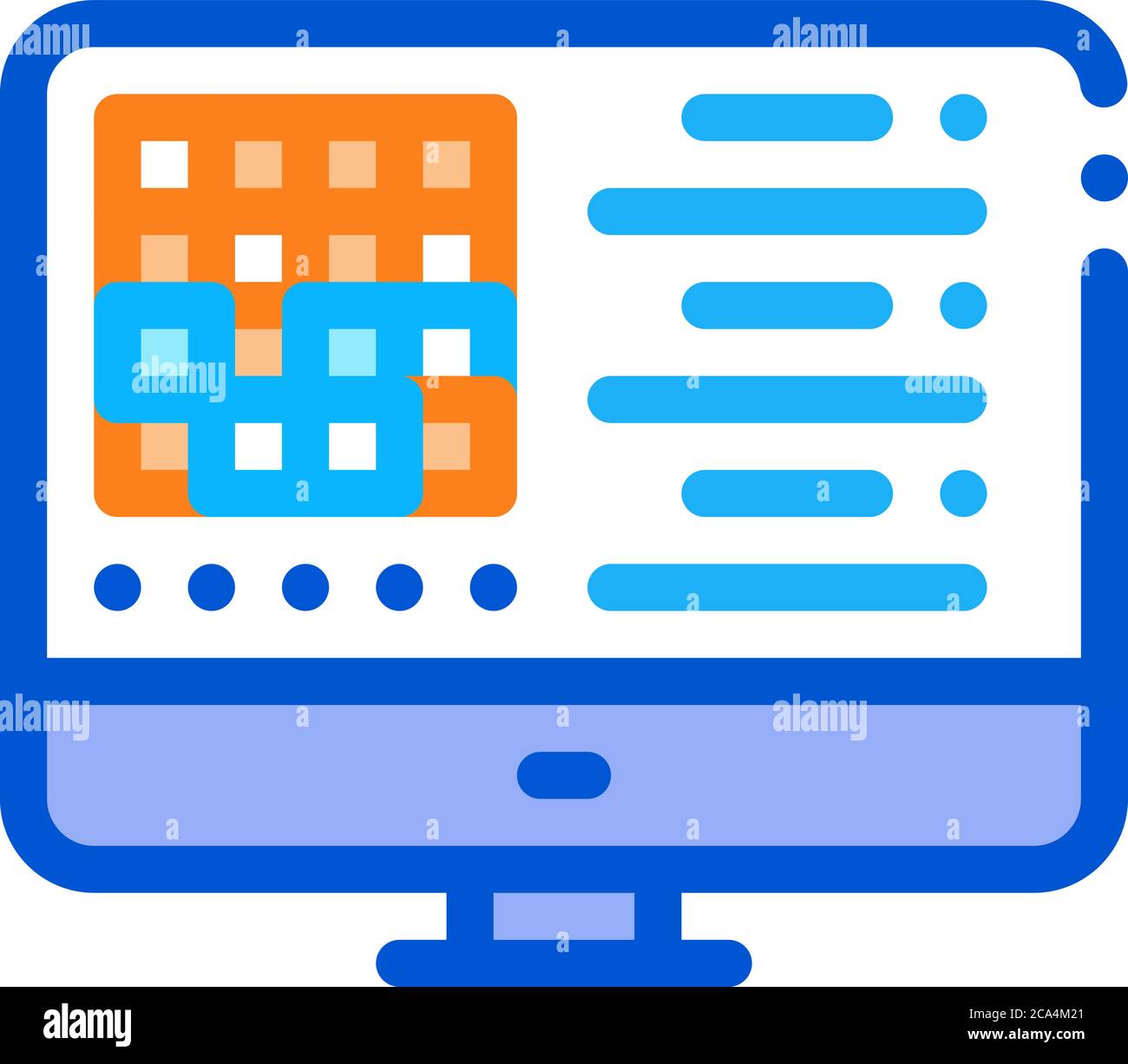 manufacturing computer automation control icon vector outline ...