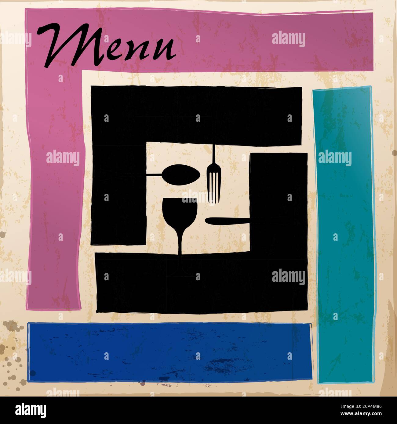 menu card design template for restaurant Stock Vector Image & Art - Alamy