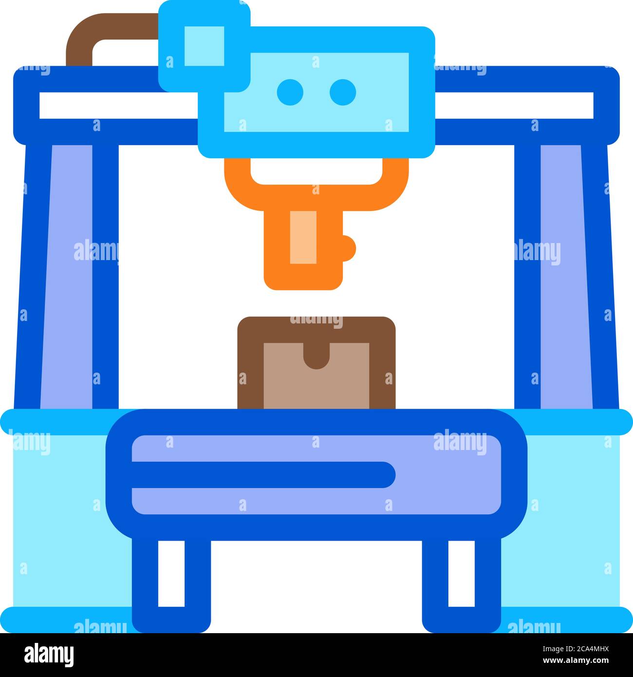 manufacturing machine icon vector outline illustration Stock Vector ...