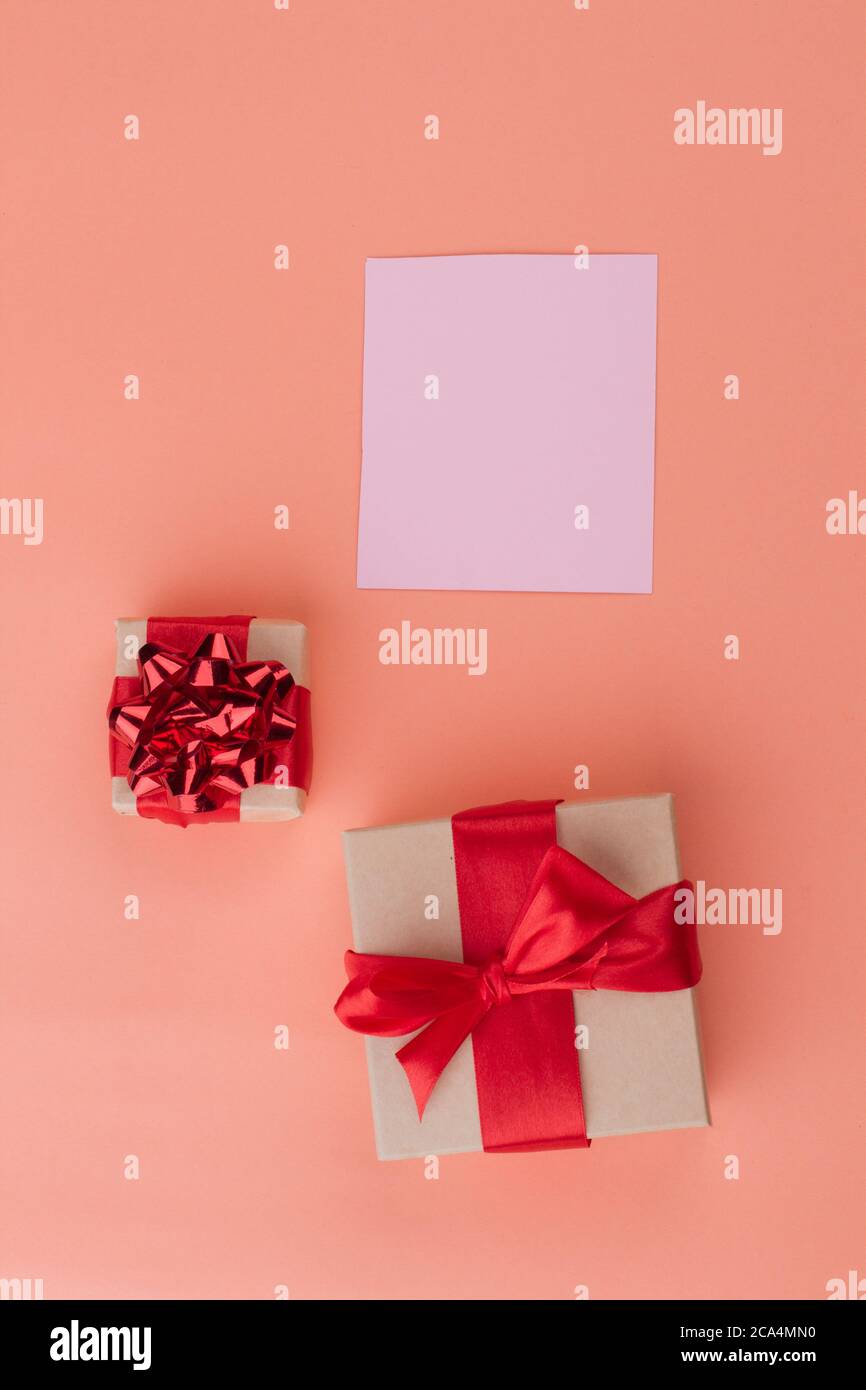 Composition parcel gift boxes hi-res stock photography and images - Alamy
