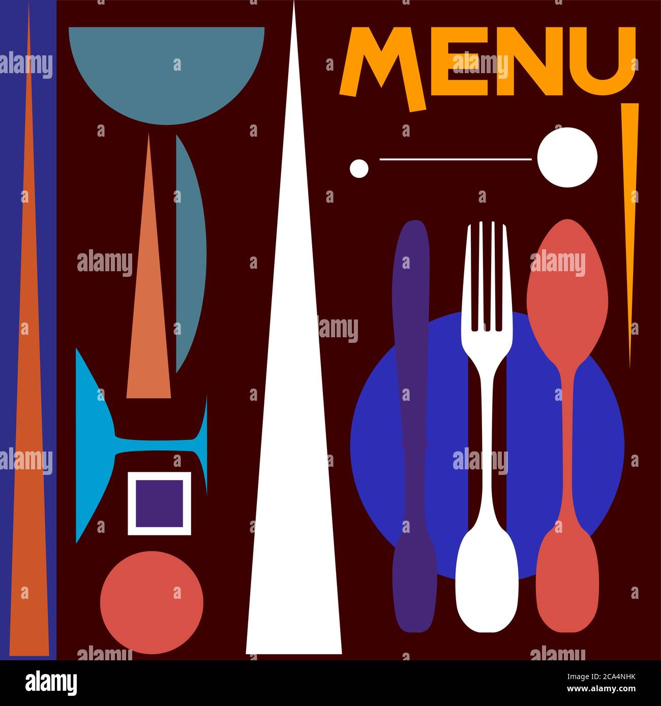 Menu cover art hi-res stock photography and images - Alamy