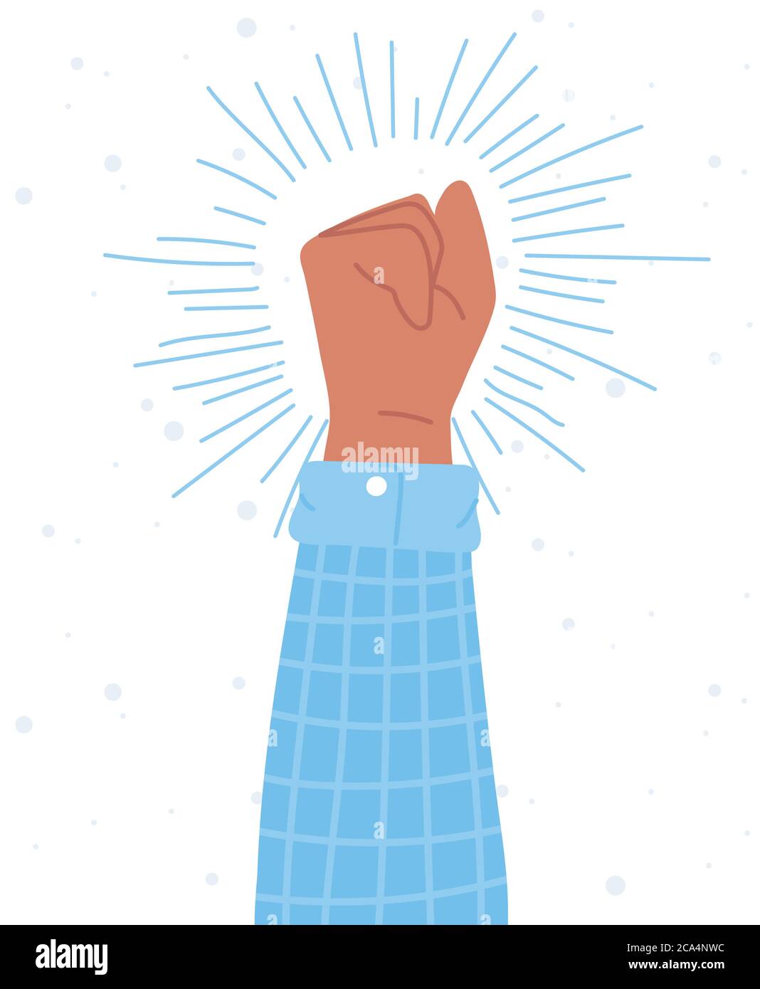 manifestation protest activists, raised hand fist social action vector ...