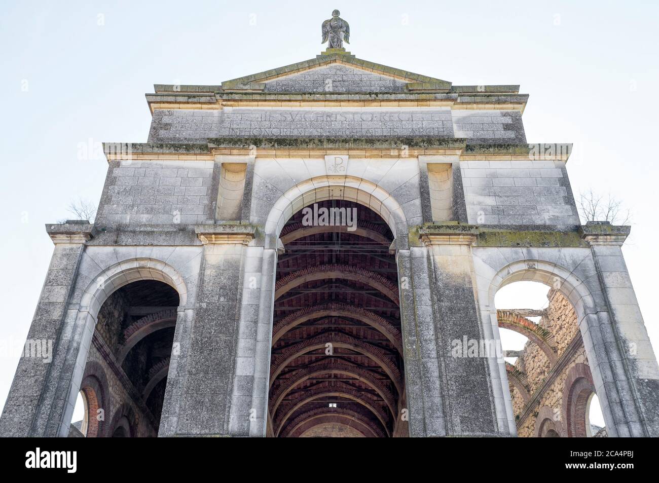 facade of the Cathedral of Brendola Italy, said the uncomplete Stock ...