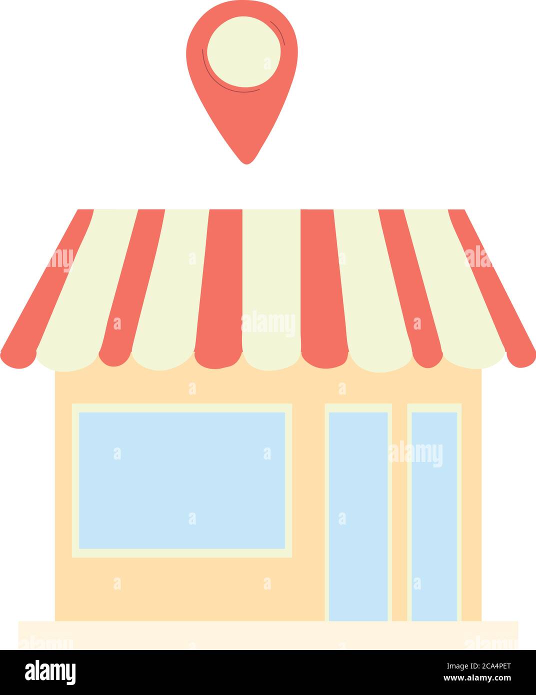 Local business cartoon on white background vector illustration design ...