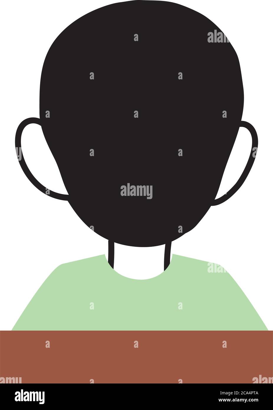 School children from behind Stock Vector Images - Alamy