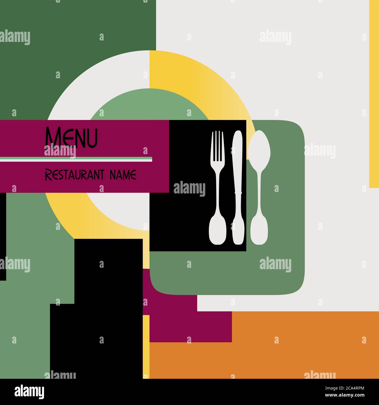 restaurant menu design, free copy space Stock Vector Image & Art - Alamy