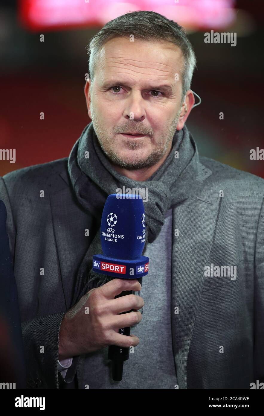 Former Liverpool and Germany footballer Dietmar Hamann working for Sky ...