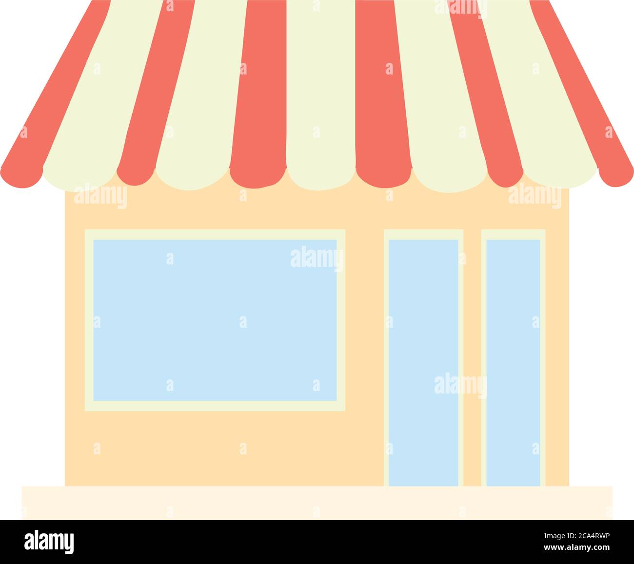 Local business cartoon on white background vector illustration design ...