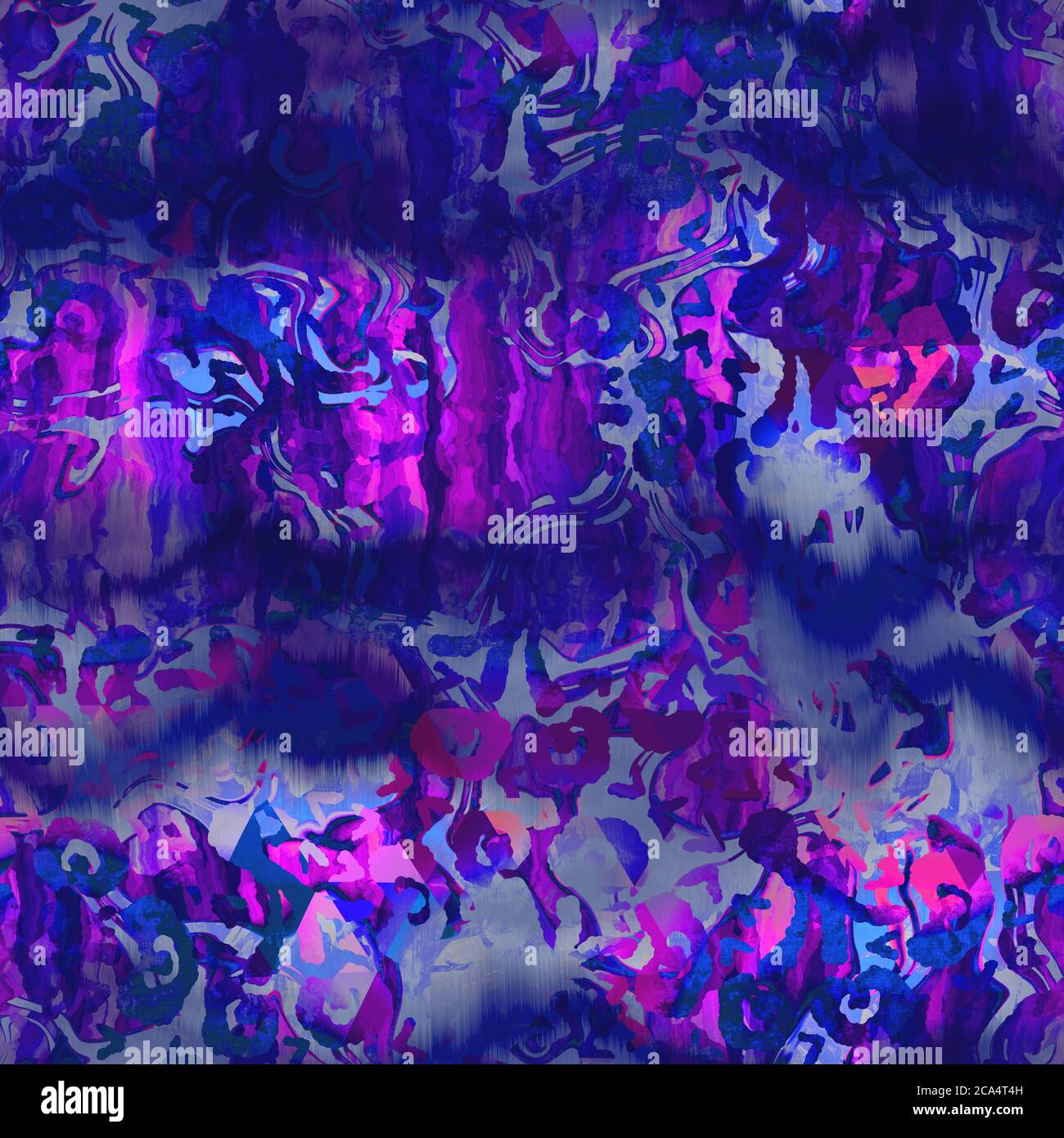 Seamless vibrant rainbow painted texture. Bold psychedelic neon glitch ...