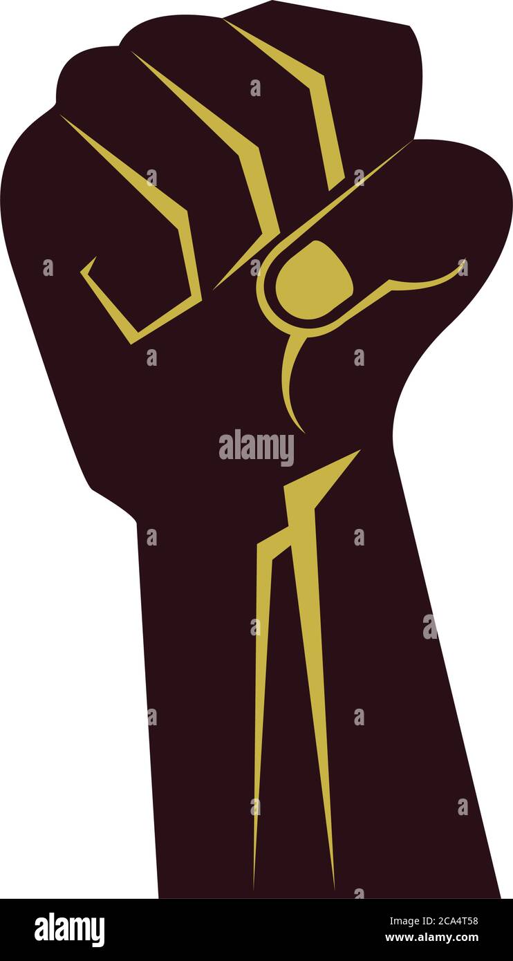 strong hand fist isolated icon vector illustration design Stock Vector ...