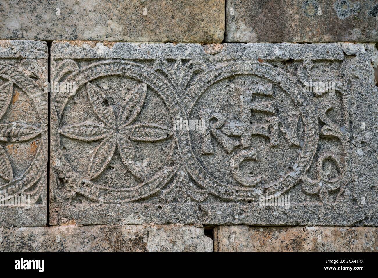 Visigoth church of Santa María de Lara near the village of Quintanilla ...