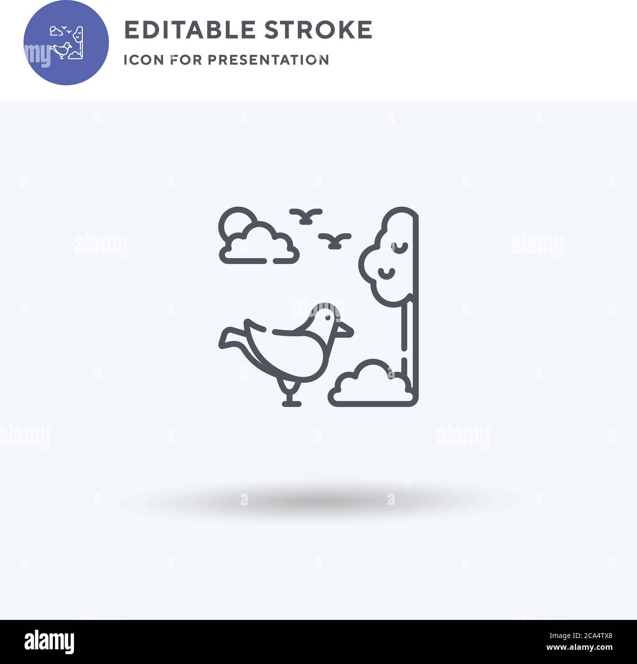 Pigeon icon vector, filled flat sign, solid pictogram isolated on white ...