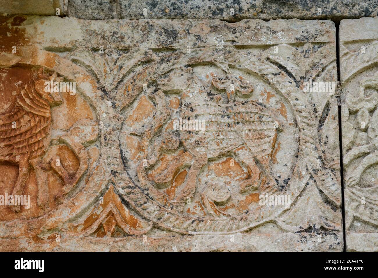 Visigoth church of Santa María de Lara near the village of Quintanilla ...