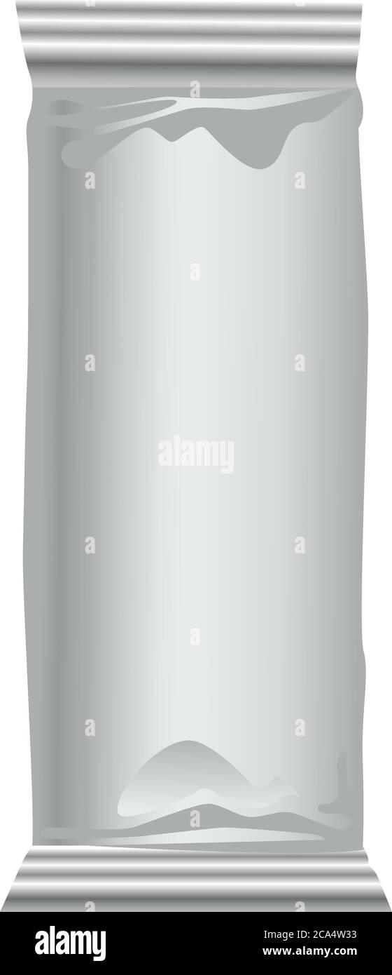 gray sachets packing product isolated icon vector illustration design ...