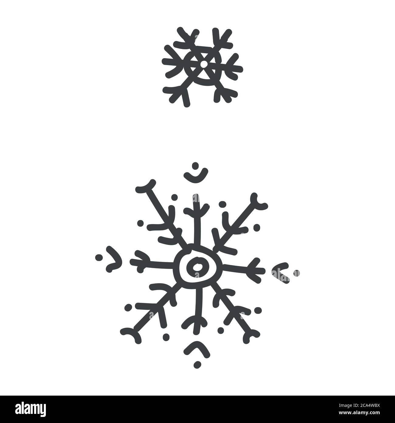 Simple Snowflakes Clipart
