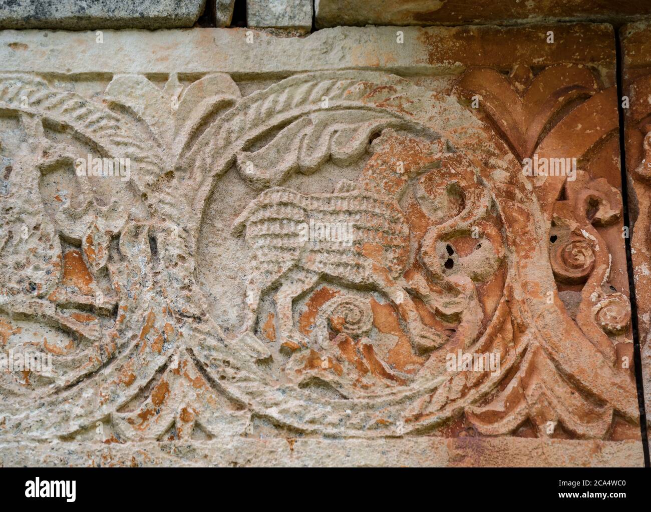 Visigoth church of Santa María de Lara near the village of Quintanilla ...