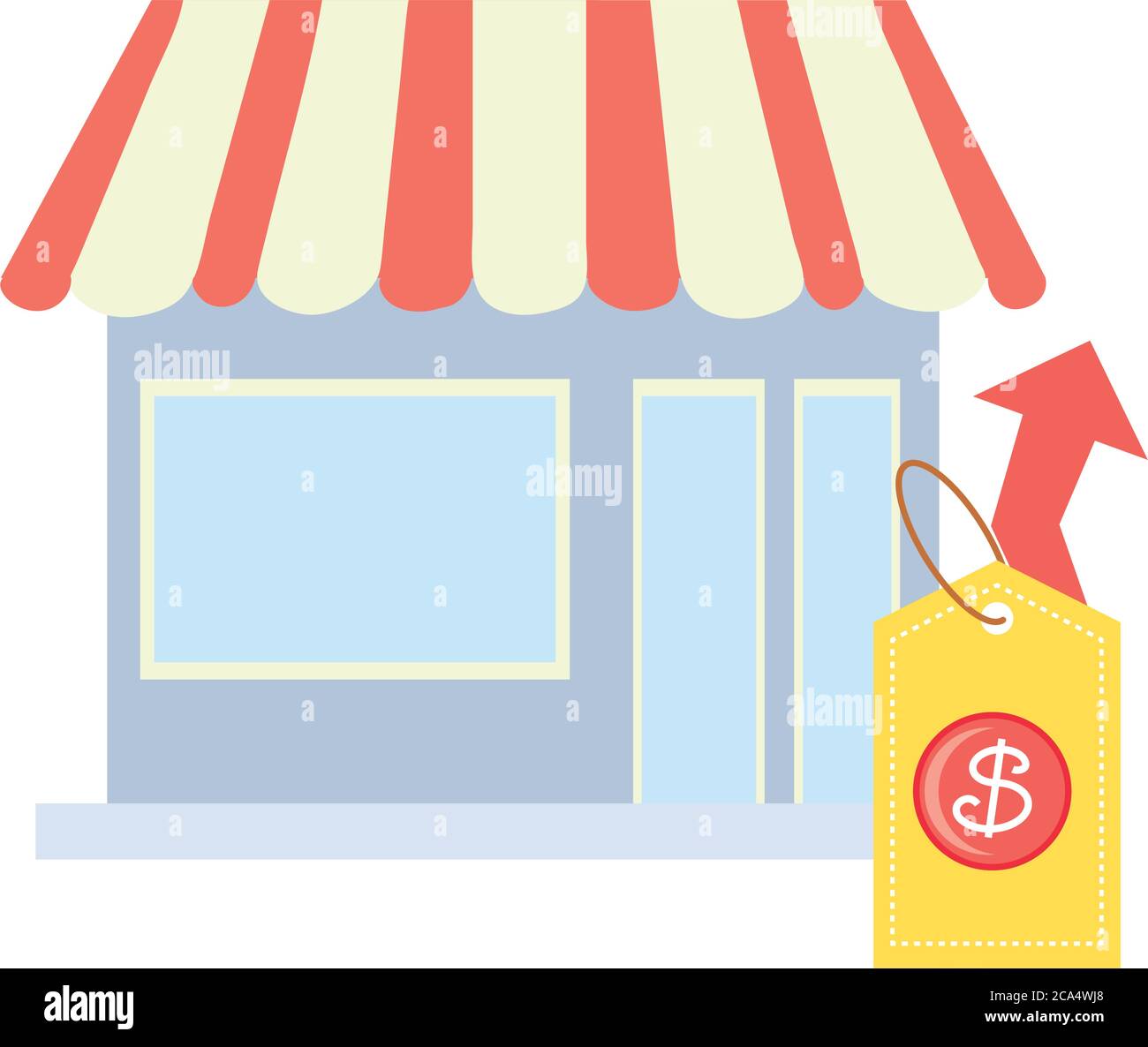 Local business cartoon on white background vector illustration design ...