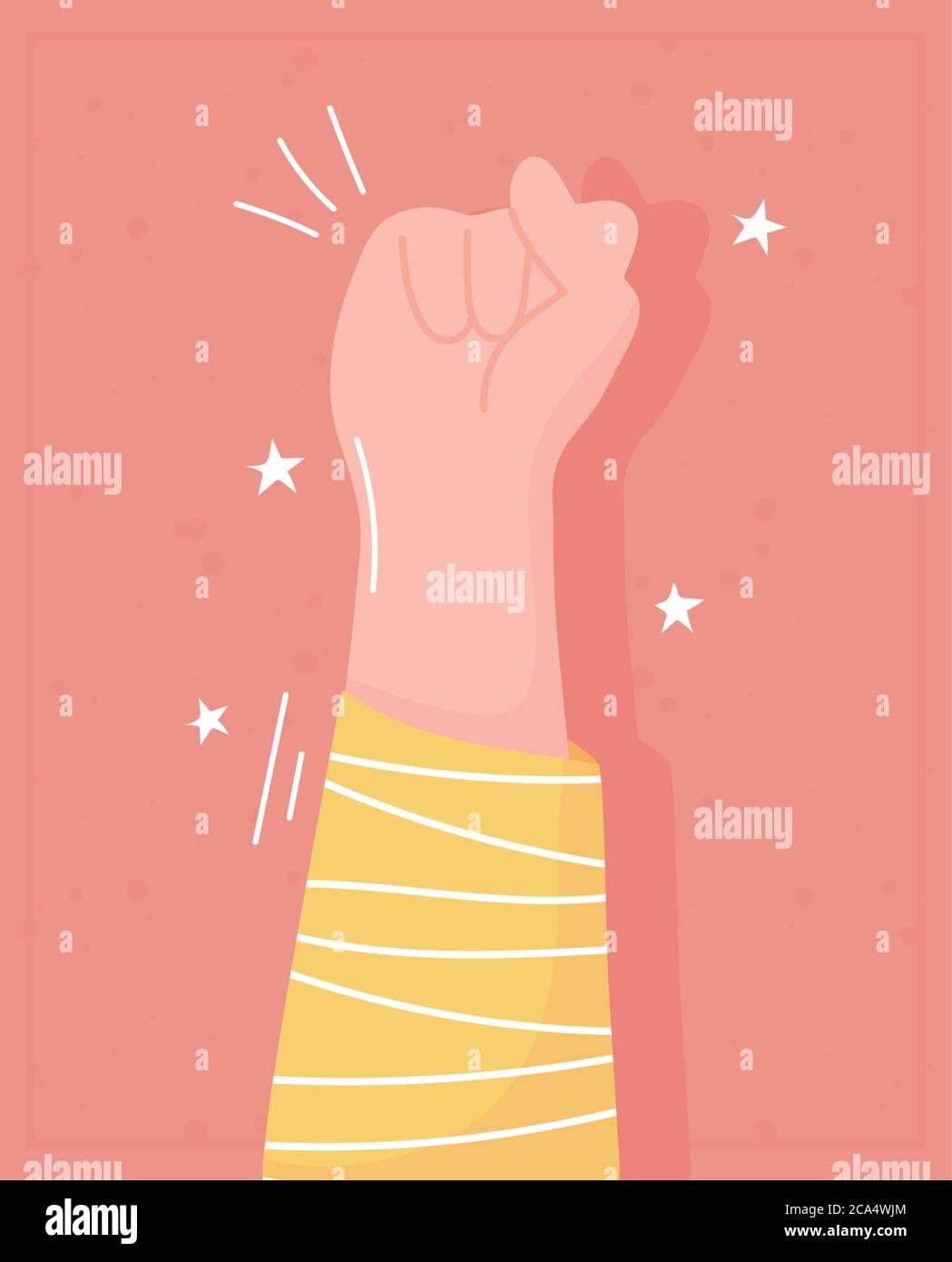 manifestation protest activists, raised hand fist rights vector ...