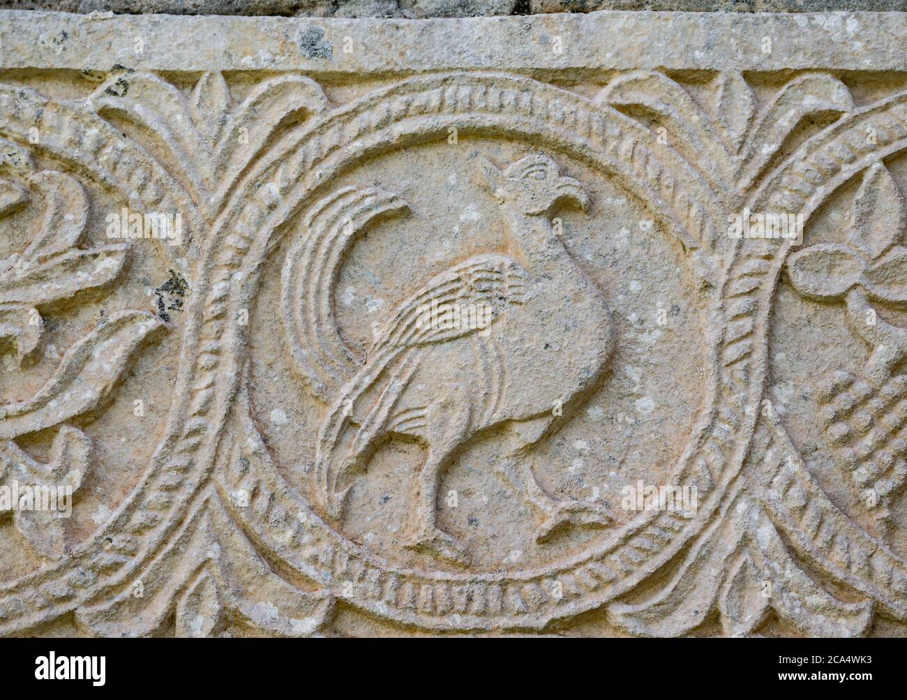 Visigoth church of Santa María de Lara near the village of Quintanilla ...