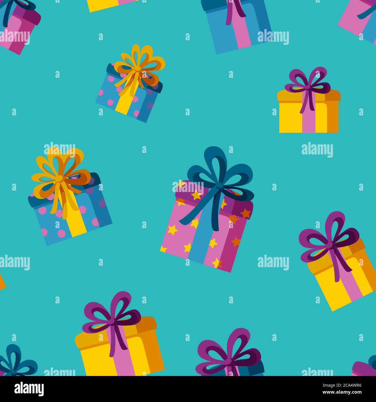 Presents in seamless pattern. Pattern for wraping paper, backgrounds ...