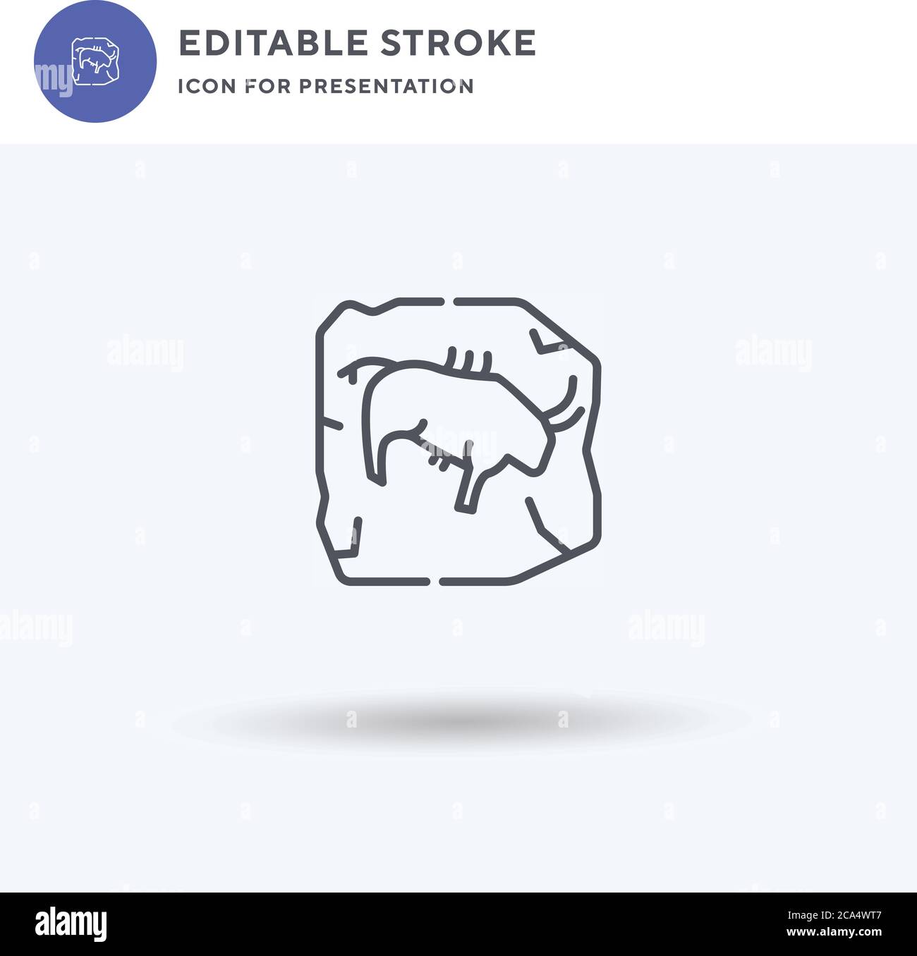 Prehistory icon vector, filled flat sign, solid pictogram isolated on ...