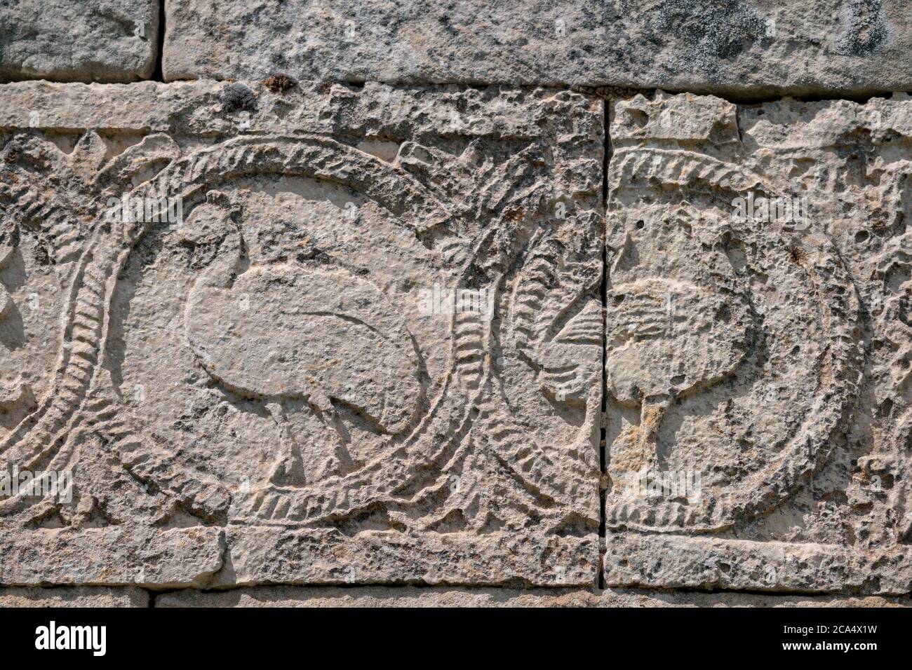 Visigoth church of Santa María de Lara near the village of Quintanilla ...