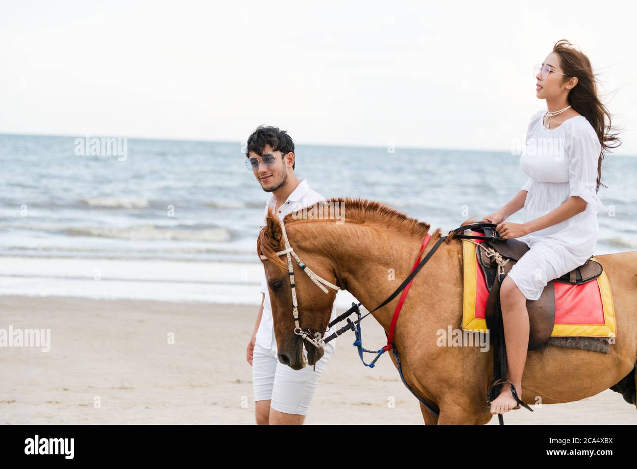 Horse riding beach barefoot hi-res stock photography and images - Alamy
