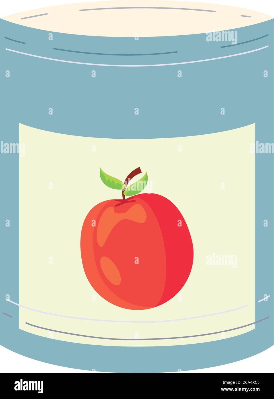 Canned tomato paste white background Stock Vector Images - Alamy