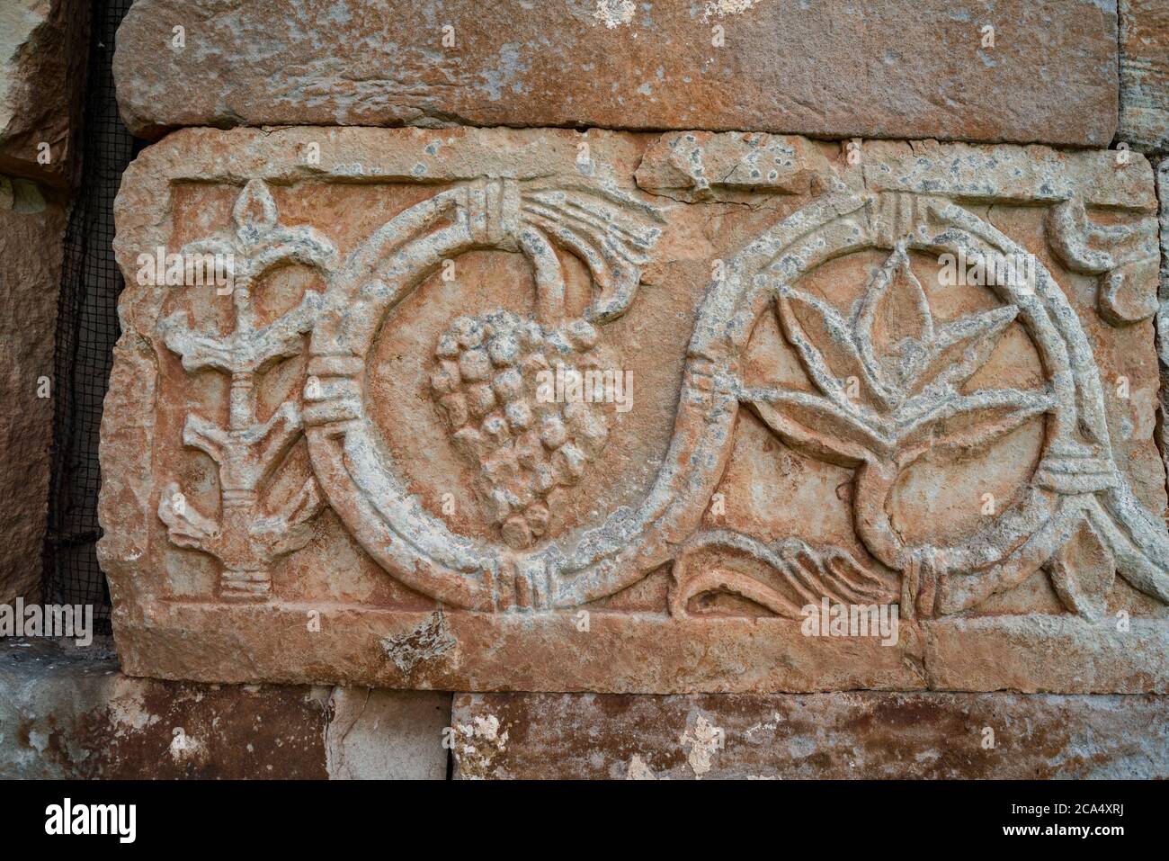 Visigoth church of Santa María de Lara near the village of Quintanilla ...