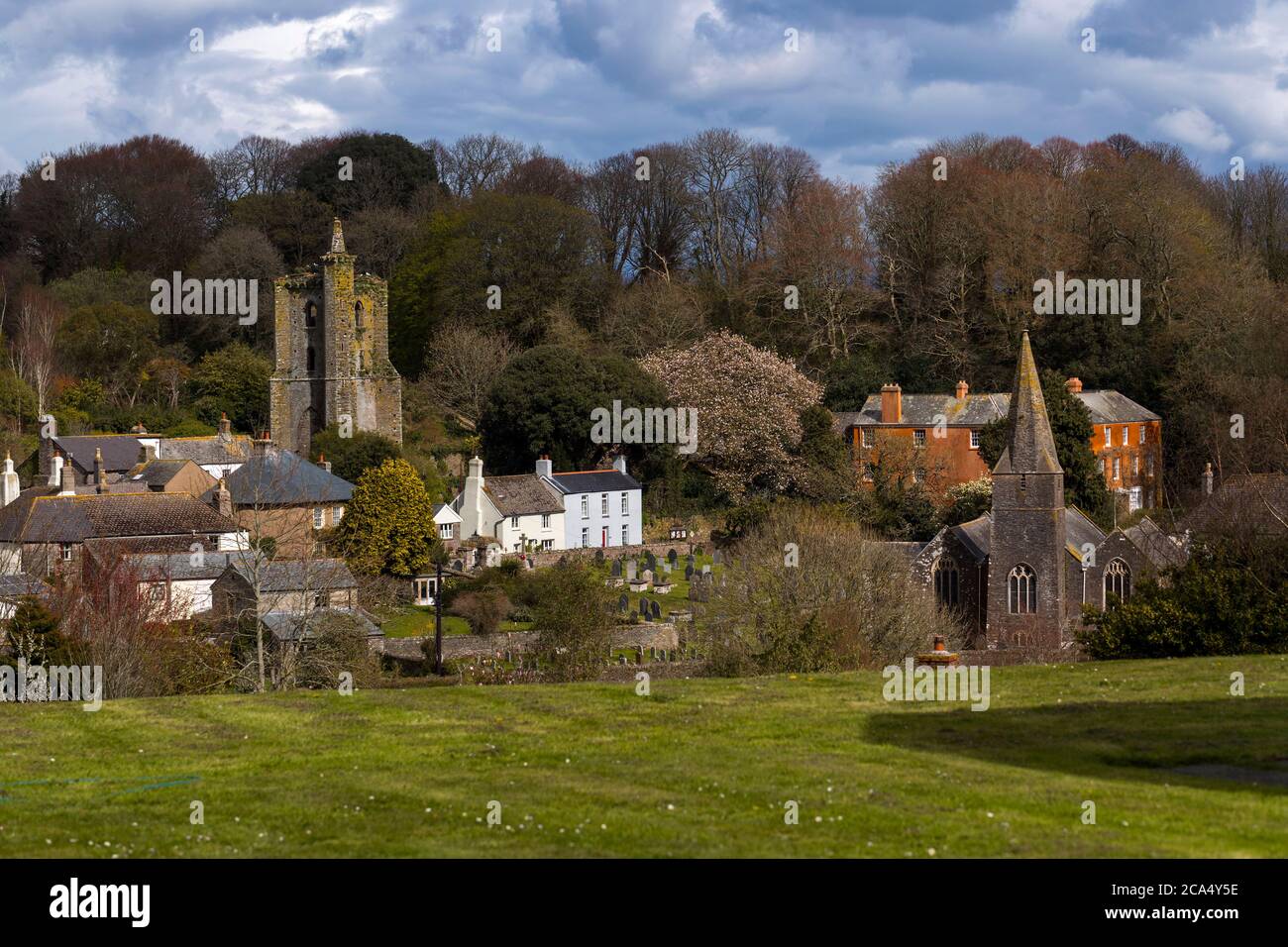 Slapton Village; Devon; UK Stock Photo - Alamy