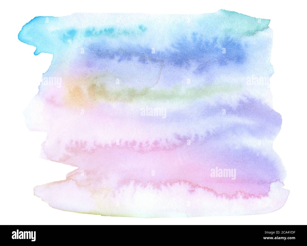 Multicolored watercolor spots in pastel colors on a paper backing ...