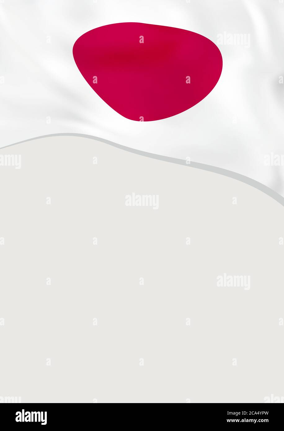 Leaflet design with flag of Japan. Vector template Stock Vector Image ...