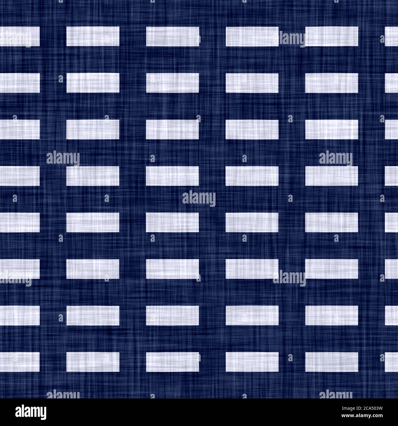 Seamless indigo stripe texture on blue woven boro cotton dyed effect ...