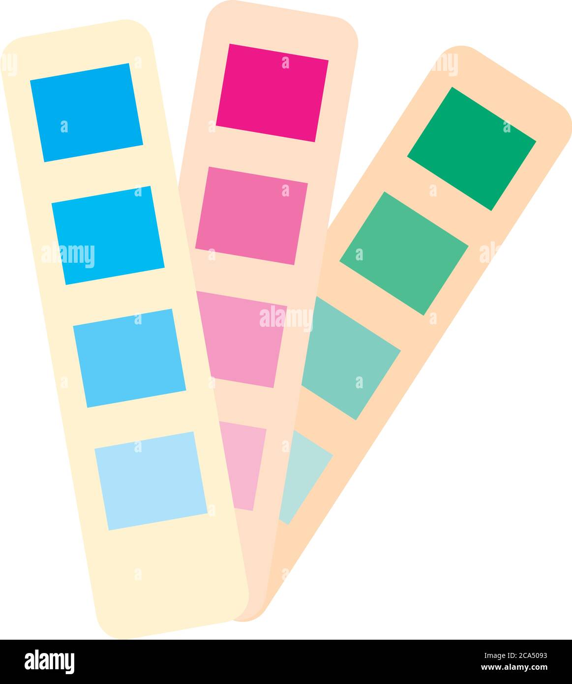 colors palette line and fill style icon design, Art design and ...