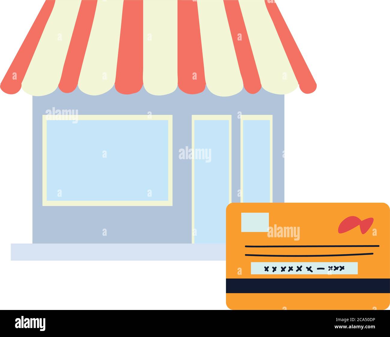 Local business cartoon on white background vector illustration design ...