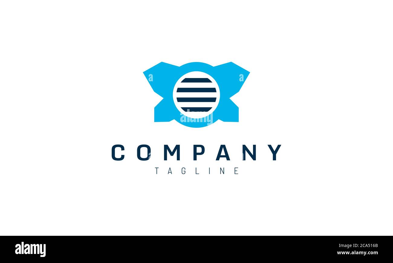 modern blue spotlight logo template for a business identity brand Stock ...