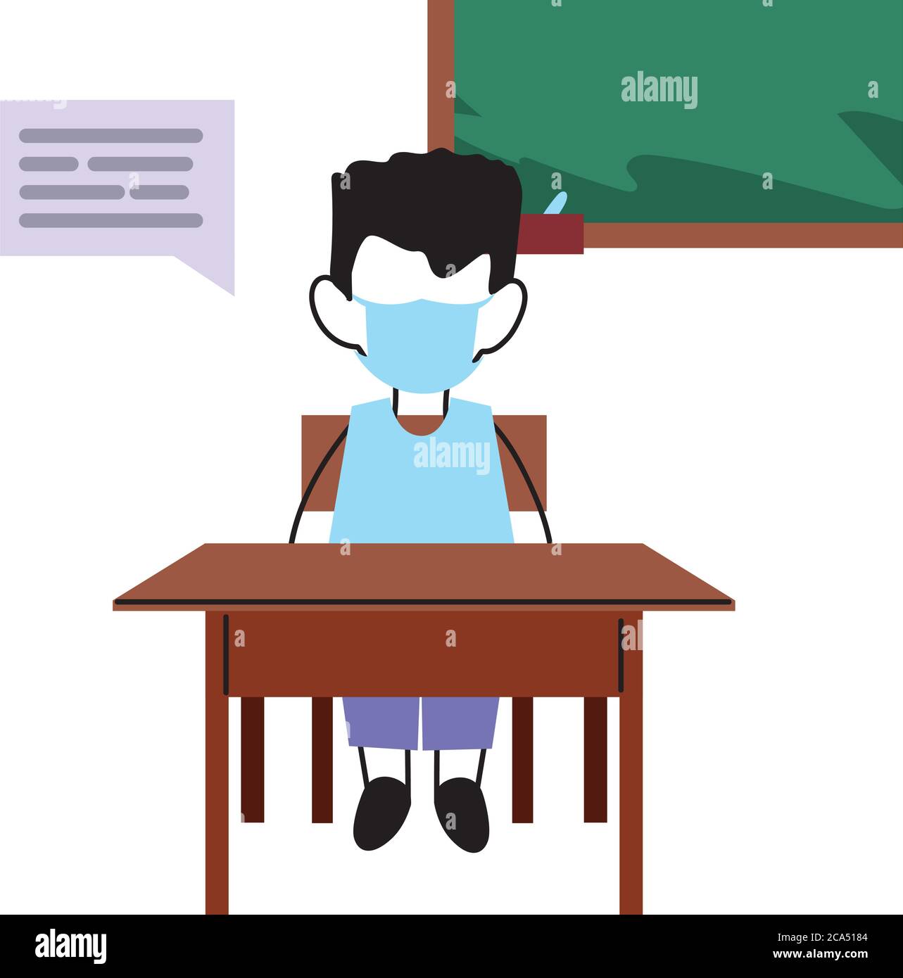 Children talking face to face Stock Vector Images - Alamy