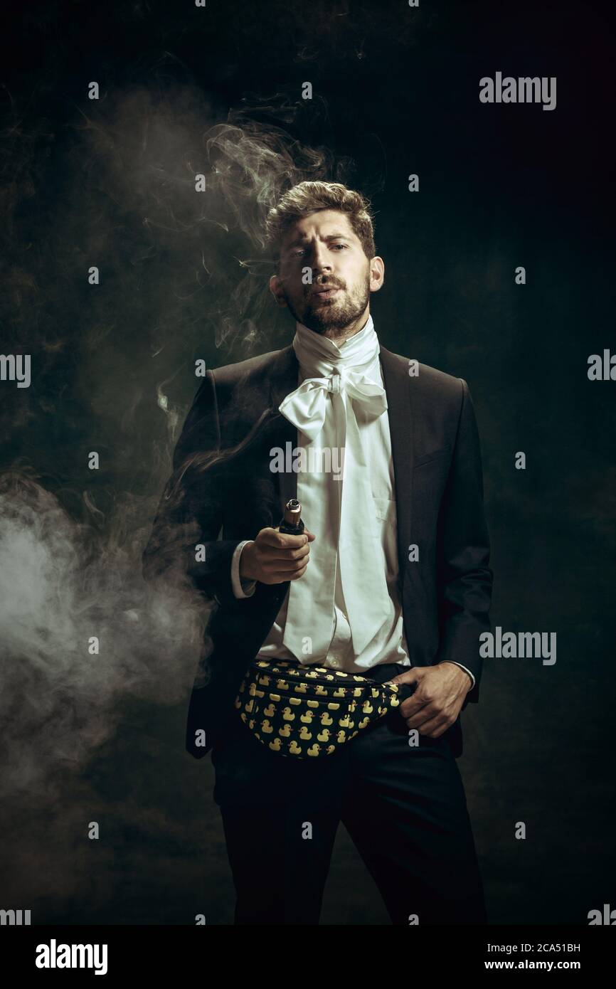 Old man vaping hi-res stock photography and images - Alamy