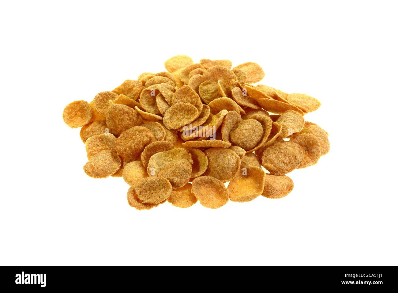 Cornflakes isolated on white background Stock Photo - Alamy